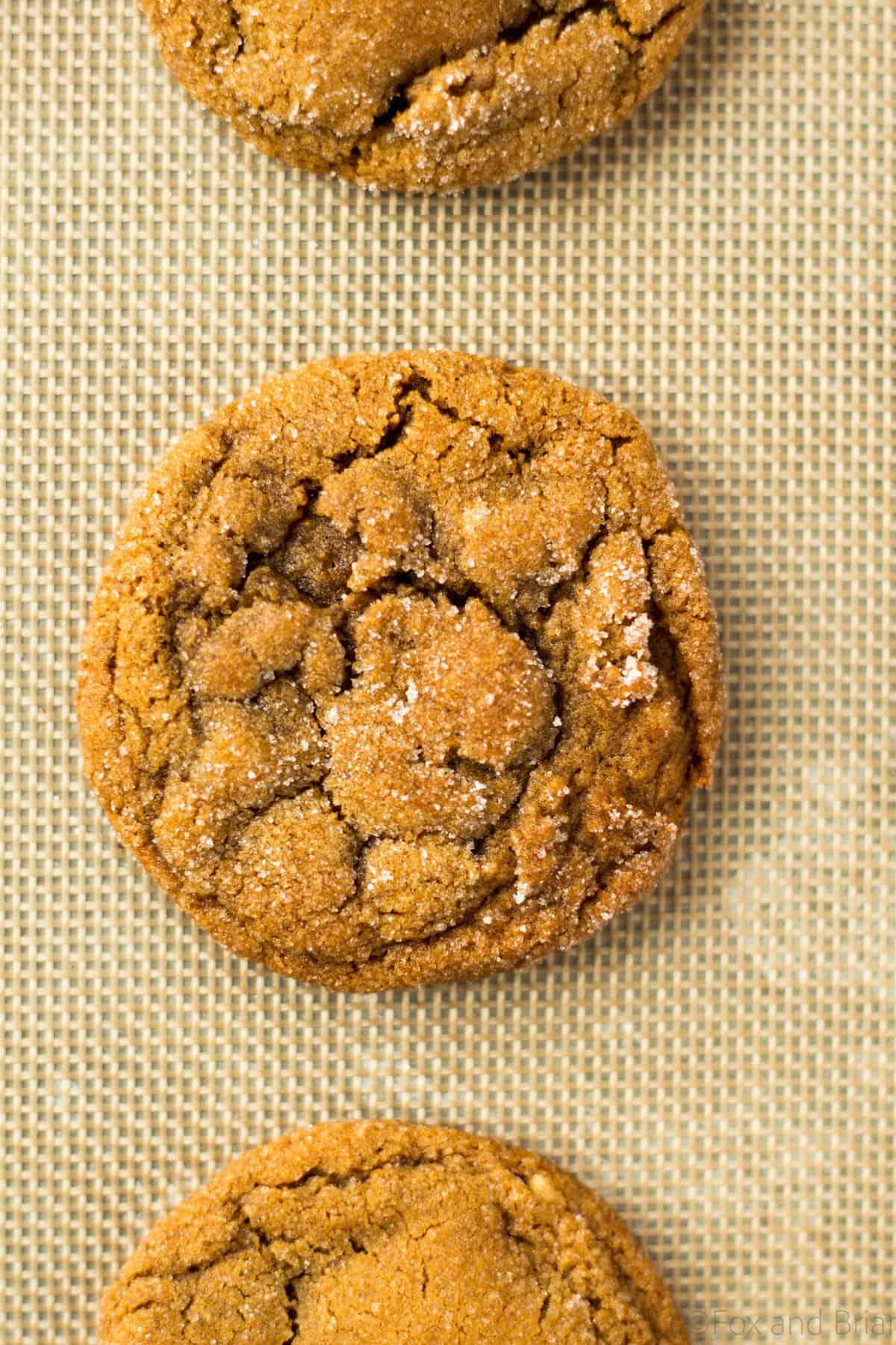 Soft and Chewy Ginger Cookies - Fox and Briar