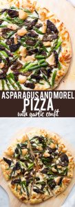 Asparagus and Morel Pizza with Garlic Confit - Fox and Briar
