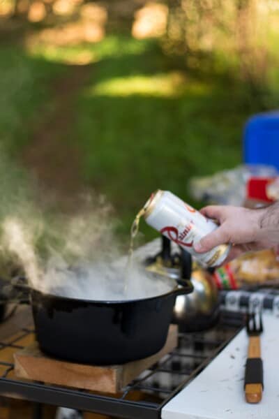 Beer Steamed Clams - At home or on the campfire! - Fox and Briar
