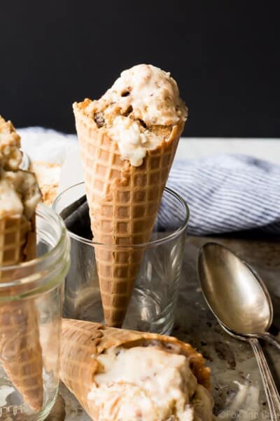 No Churn S'mores Ice Cream - Fox and Briar