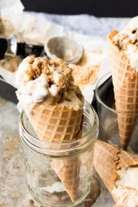 No Churn S'mores Ice Cream - Fox and Briar