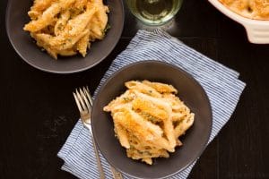 Four Cheese Truffle Mac and Cheese - Fox and Briar