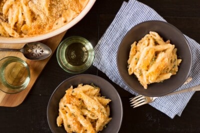 Four Cheese Truffle Mac and Cheese - Fox and Briar