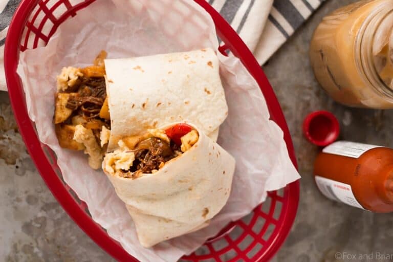 Make Ahead Beef Breakfast Burritos (Freezer Friendly!) - Fox and Briar