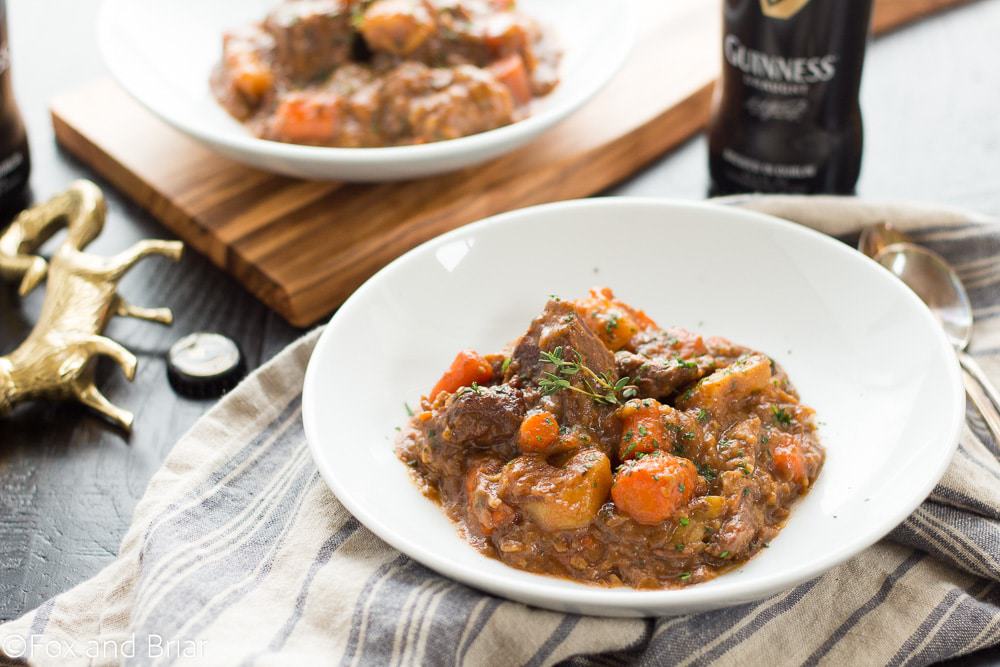 Irish Guinness Beef Stew - Fox and Briar