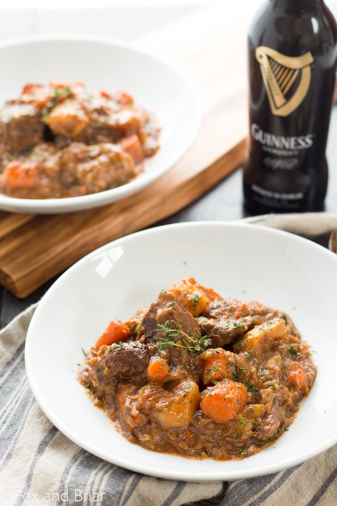 Irish Guinness Beef Stew - Fox and Briar