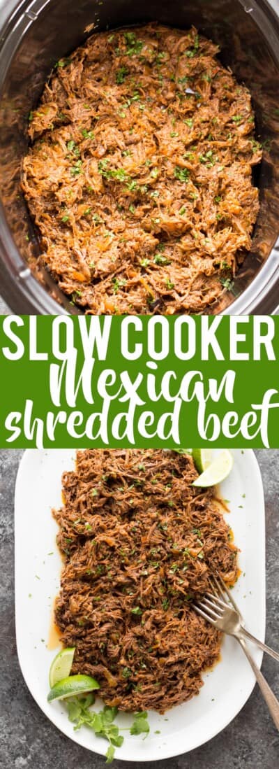 Slow Cooker Mexican Shredded Beef - Fox and Briar