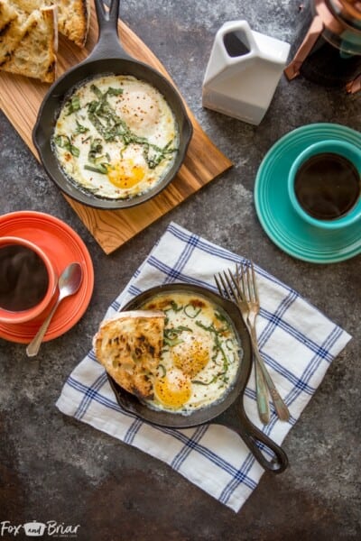 Oven Baked Eggs - Fox and Briar