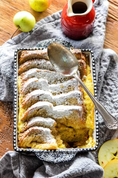Apple Cardamom Bread Pudding - Fox and Briar