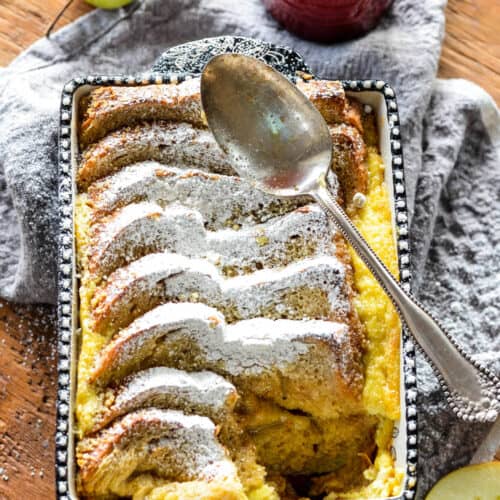 Apple Cardamom Bread Pudding - Fox and Briar