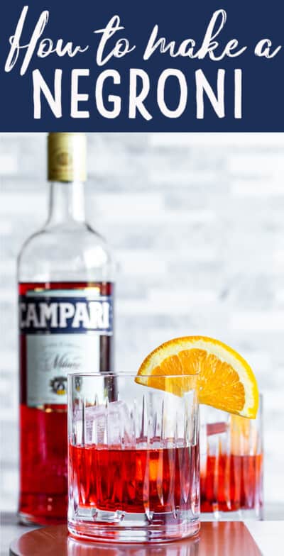 Negroni Cocktail Recipe - Fox and Briar