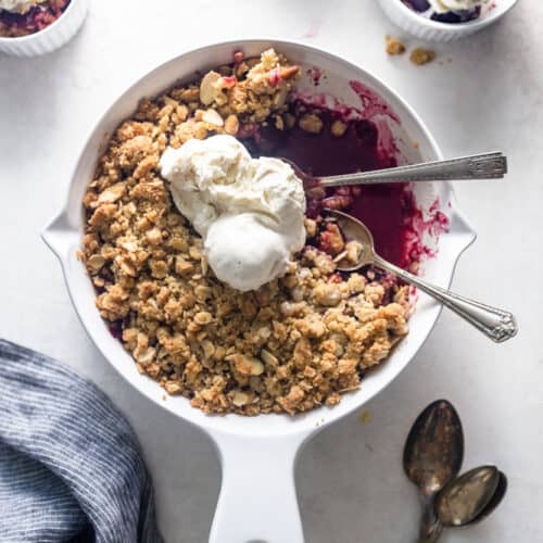 Cherry Almond Crisp - Fox and Briar