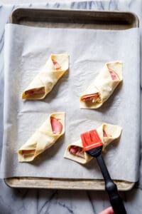 Ham and Cheese Puff Pastry Bundles - Fox and Briar