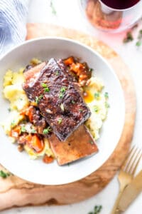 Red Wine Braised Short Ribs - Fox and Briar