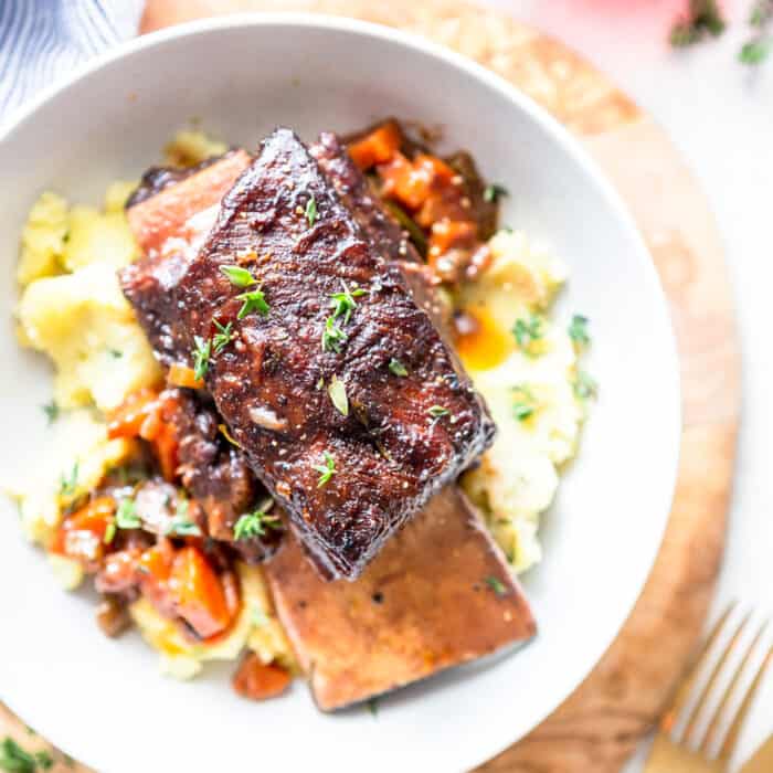 Red Wine Braised Short Ribs - Fox and Briar