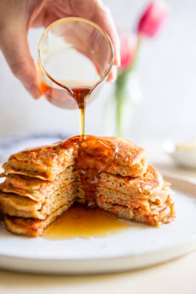 Carrot Cake Pancakes - Fox and Briar