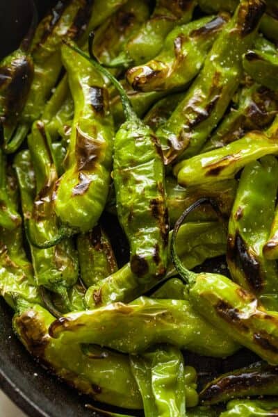 Blistered Shishito Peppers - Fox and Briar