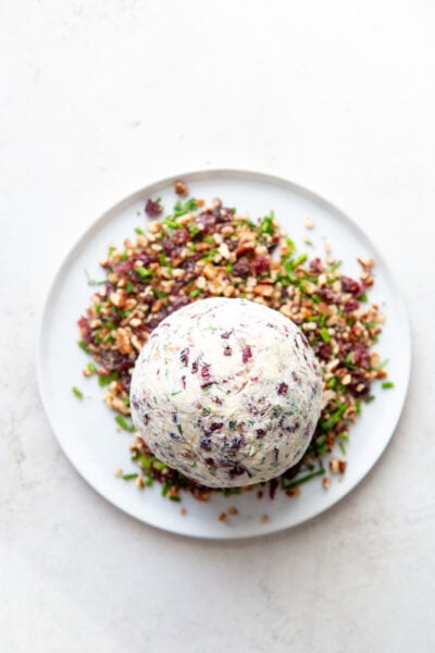 Cranberry Pecan Cheese Ball - Fox and Briar