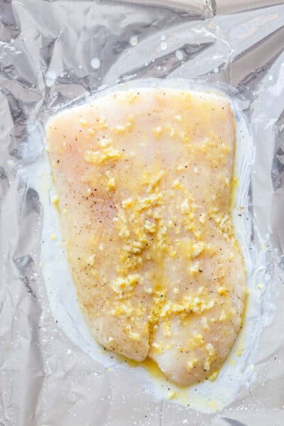 Baked Halibut with Garlic Butter - Fox and Briar