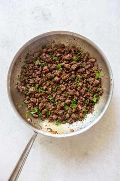 Spiced Lamb Pitas with Feta Yogurt Sauce - Fox and Briar