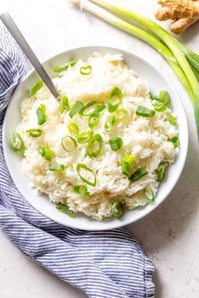 Ginger Scallion Rice - Fox and Briar